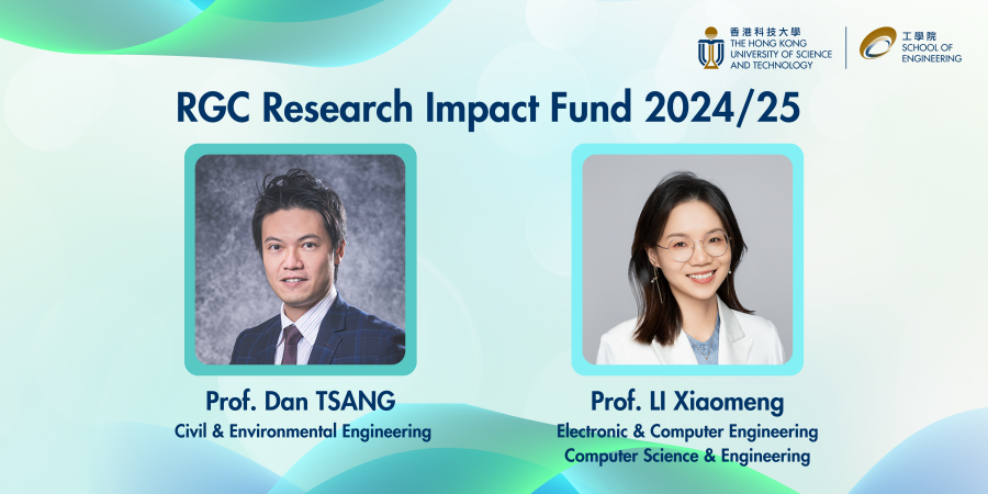 Prof. Dan TSANG and Prof. LI Xiaomeng Awarded HK$9.8 Million in RGC’s Research Impact Fund 2024/ ...